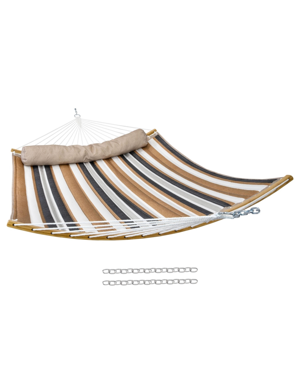 Click here for Heavy-Duty Quilted 2-Person Hammock with Curved Ba... prices