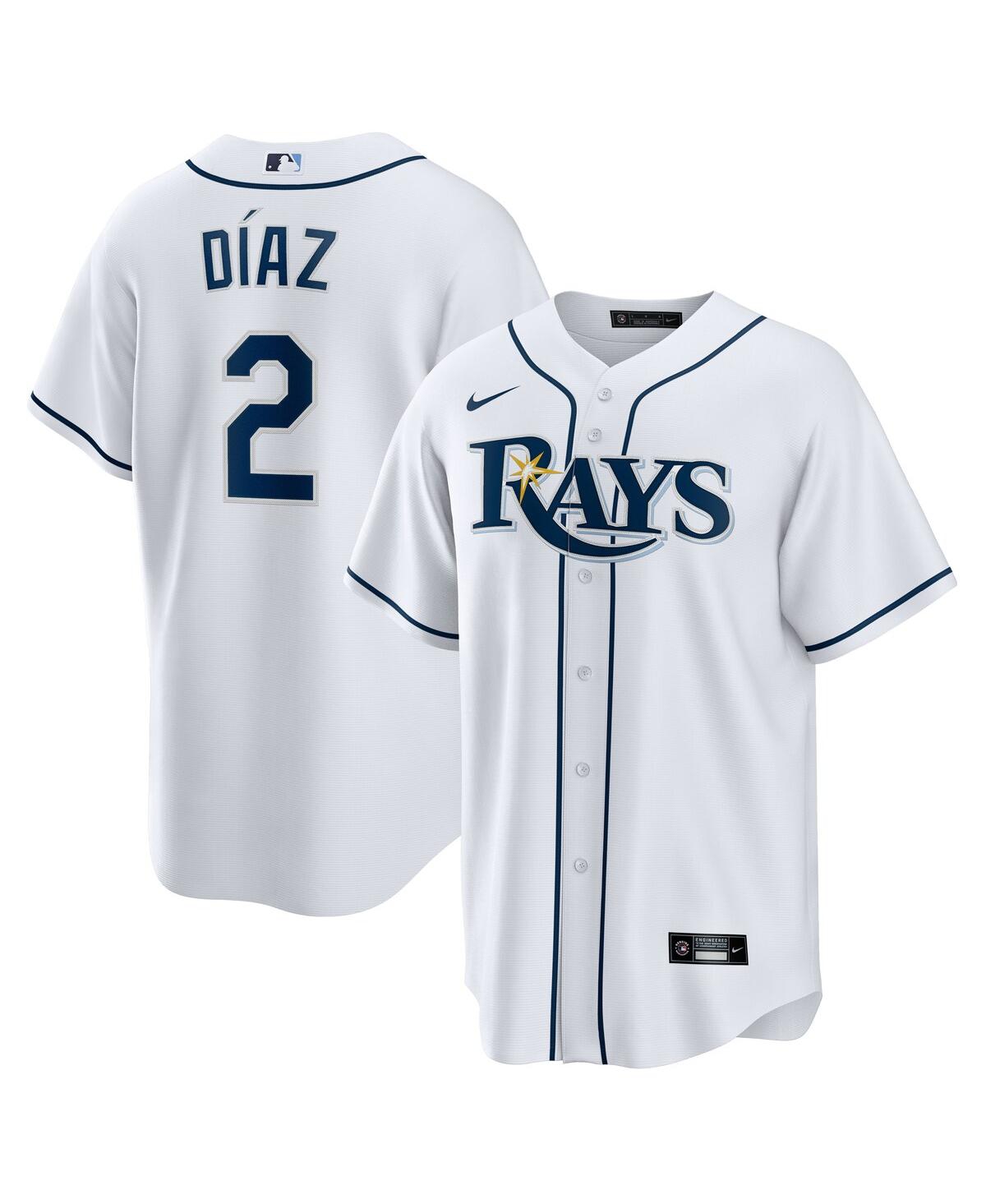 Click here for Nike Mens Yandy Diaz White Tampa Bay Rays Home Rep... prices