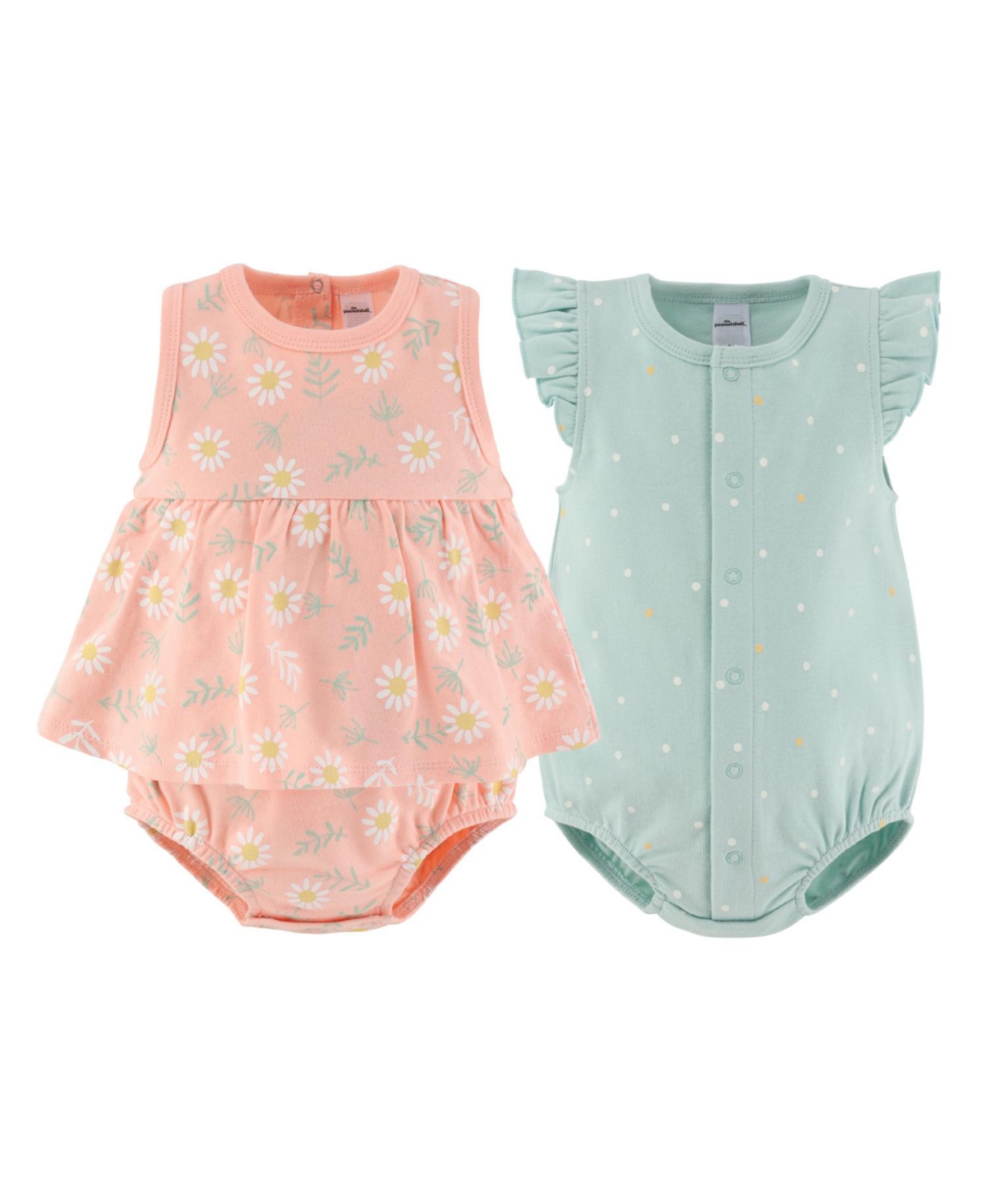 Click here for The Peanutshell Baby Girls Rompers - 2 Pack  Daisy... prices