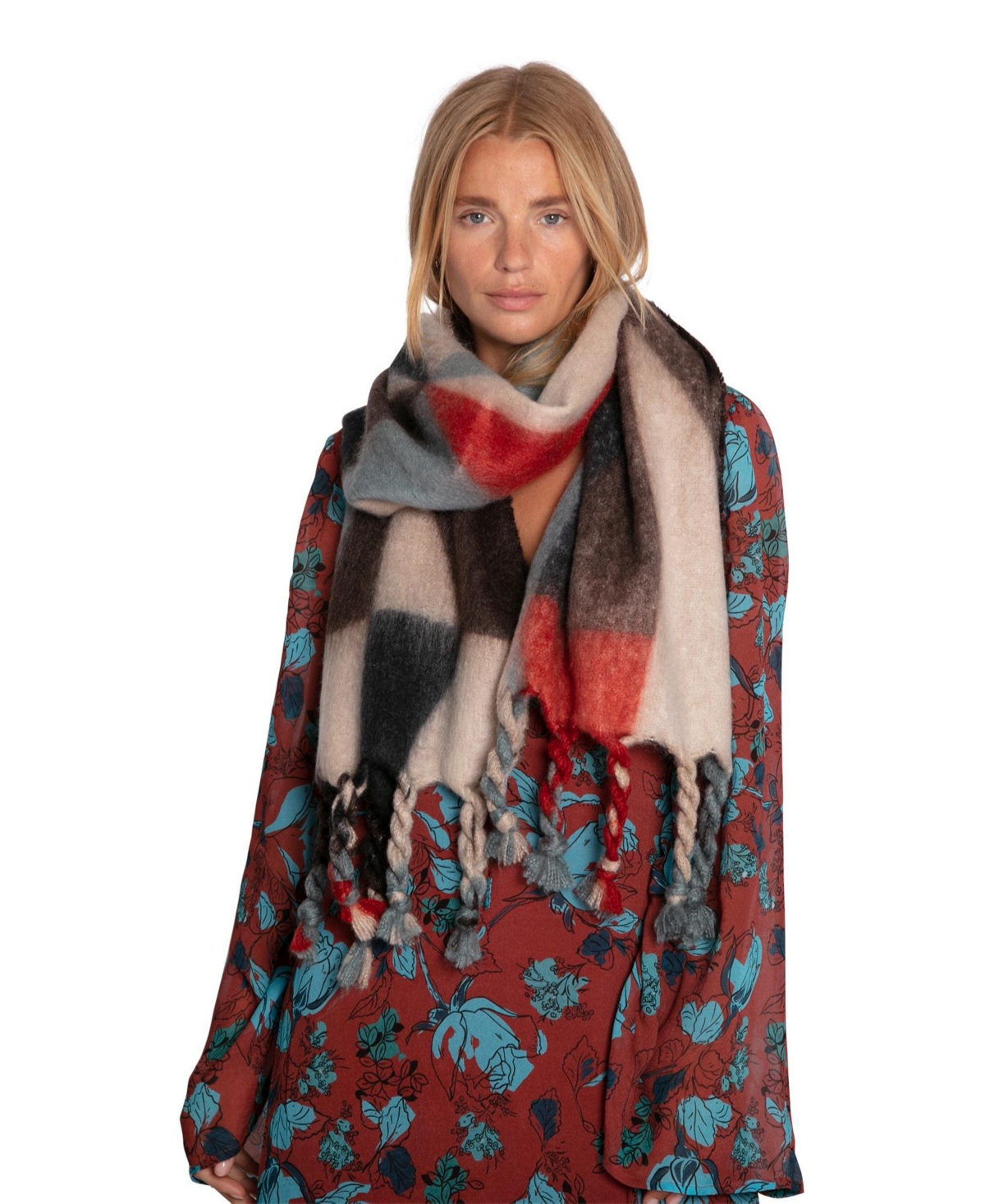 Click here for Belle & Bloom Matchback Scarf - Multi prices