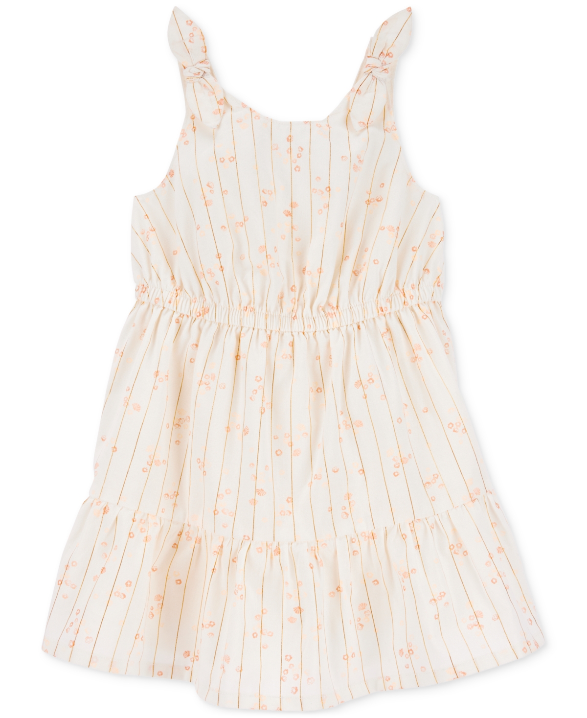 Click here for Carters Toddler Girls Printed Tiered Dress - Cream prices
