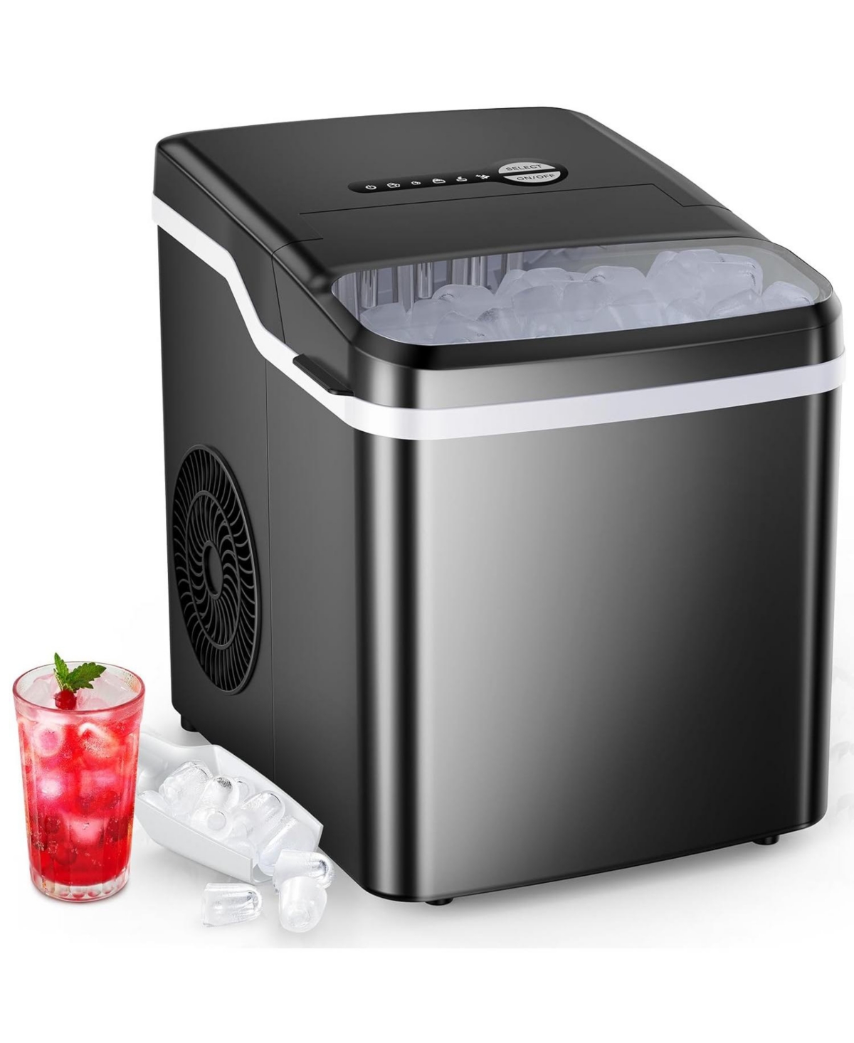Click here for Cowsar 26.5lbs Countertop Ice Maker  9 Cubes in 6... prices