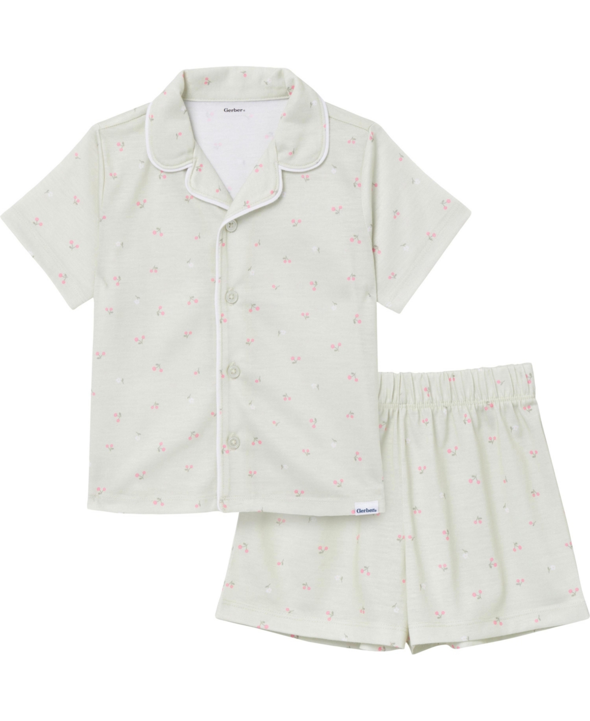 Click here for Gerber Baby Girls 2-Piece Button Up Pajama Shorts... prices
