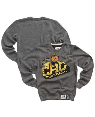 Roots Of Fight Men's Gray Cal Bears Football Tri-Blend Pullover ...