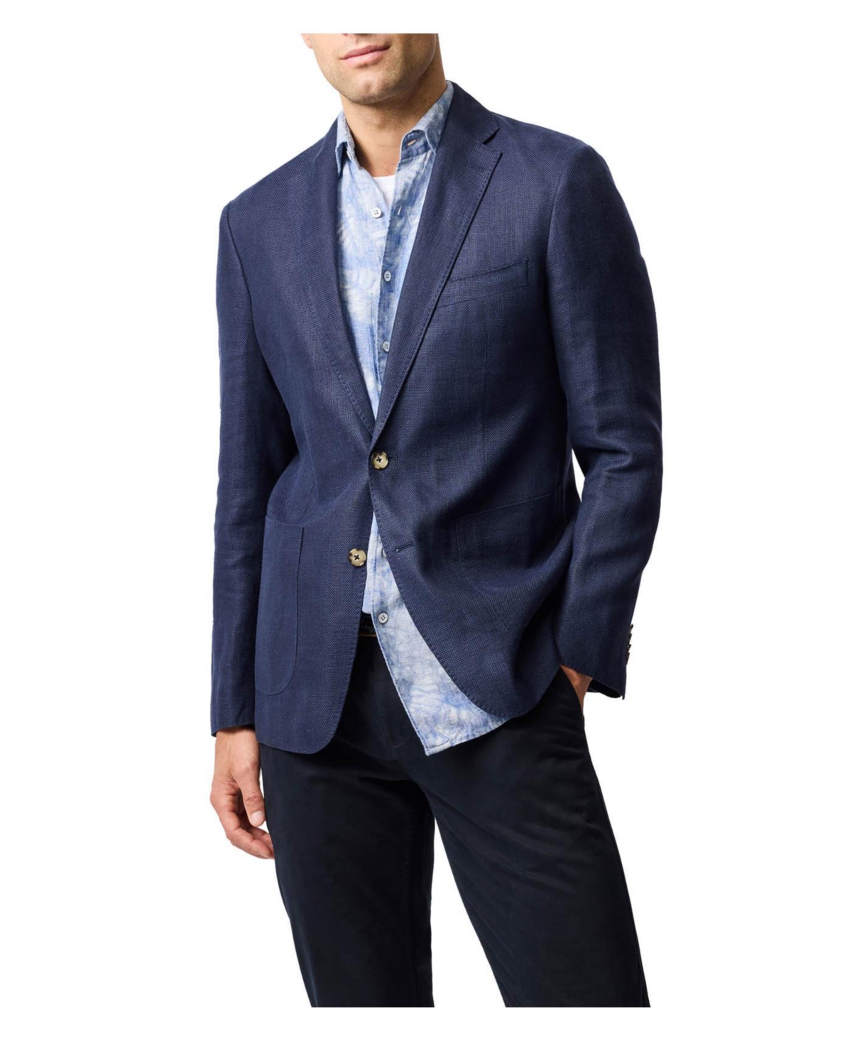 Click here for Rodd Gunn Mens The Cascades Slim Fit Jacket - Midn... prices