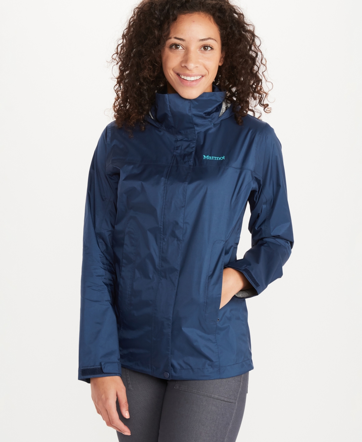 Click here for Marmot Womens PreCip Eco Hooded Collar Jackets - A... prices