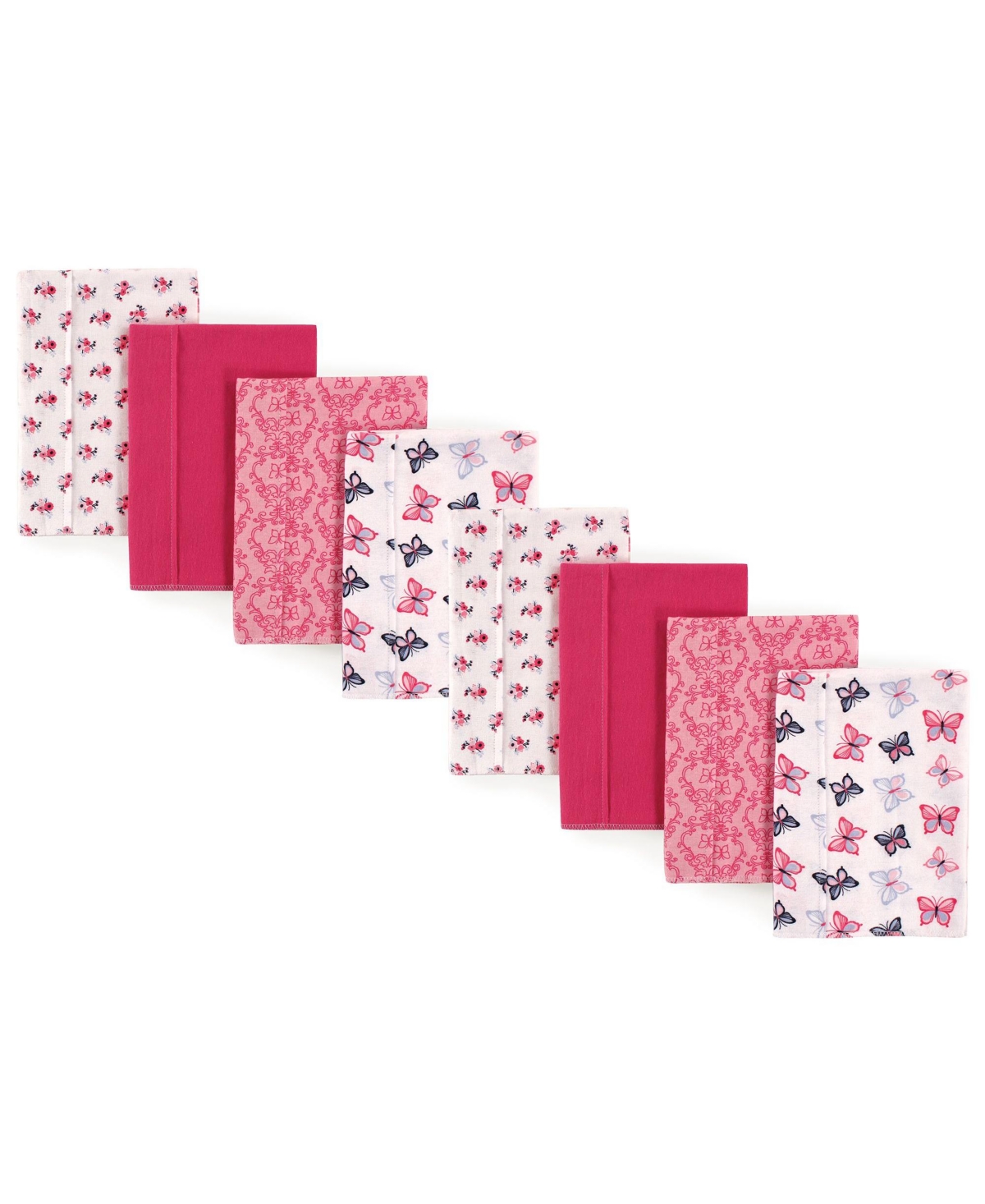 Click here for Hudson Baby Girls Flannel Burp Cloths - Butterflie... prices