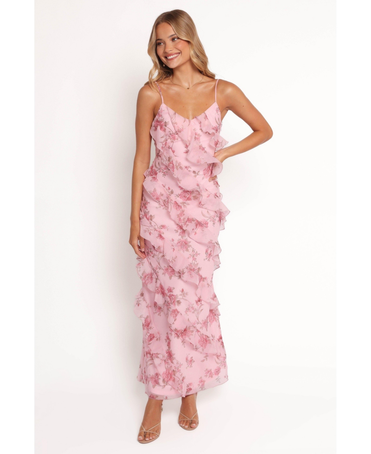 Click here for Petal and Pup Womens Ciao Ruffles Maxi Dress - Pin... prices