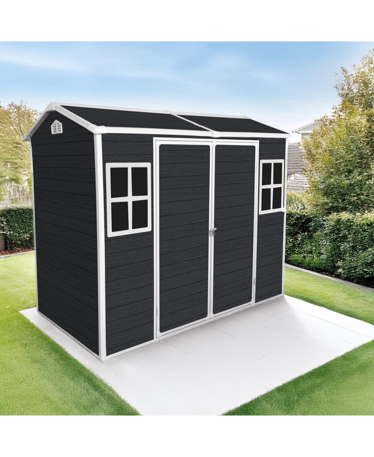 Click here for Streamdale Furniture 8x4ft Resin Garden Shed  Outd... prices
