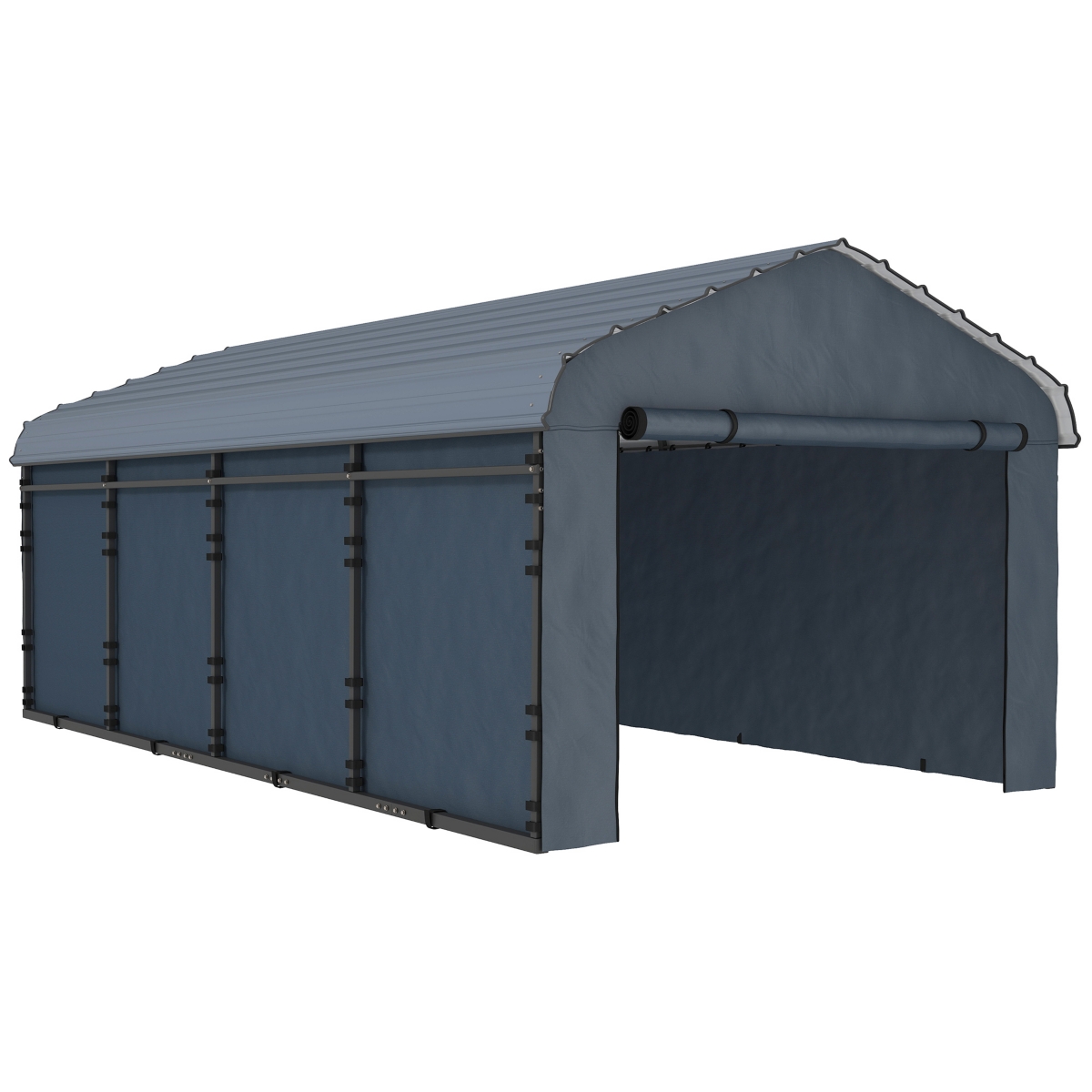 Click here for Outsunny 12 x 20 Metal Carport with Metal Roof and... prices