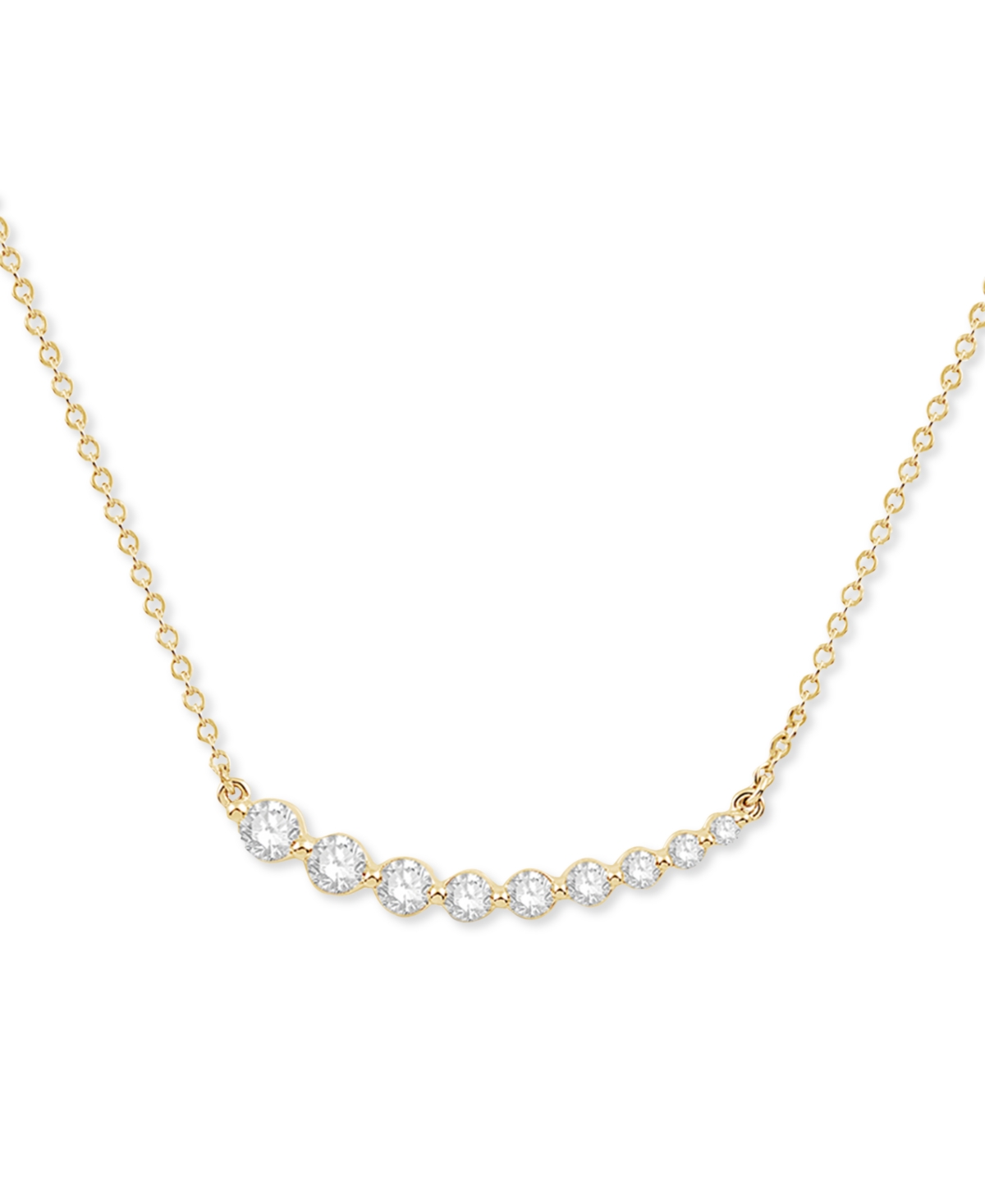 Click here for Diamond East West Necklace (1/2 ct. t.w.) in 14k Y... prices