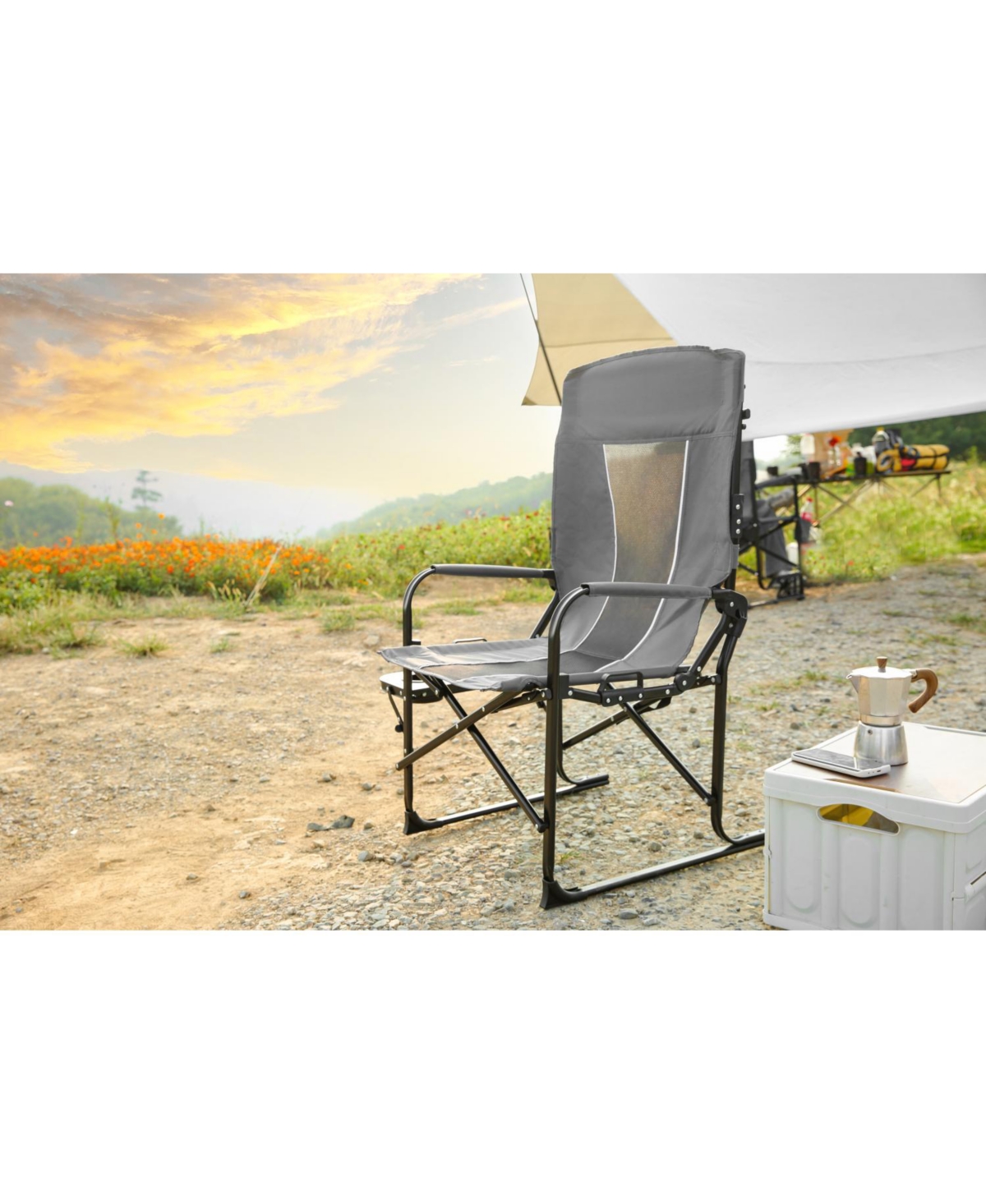 Click here for Streamdale Camping Directors Chair - Gray prices