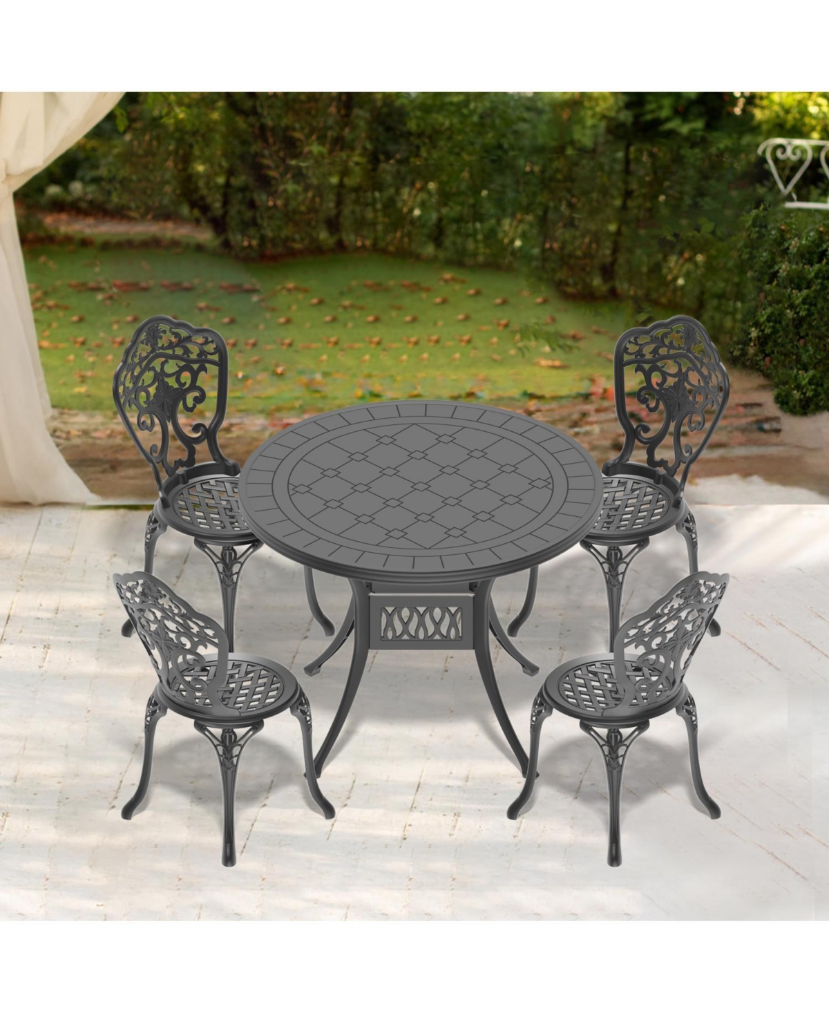 Click here for Streamdale 5-Piece Set Of All-Weather Cast Aluminu... prices