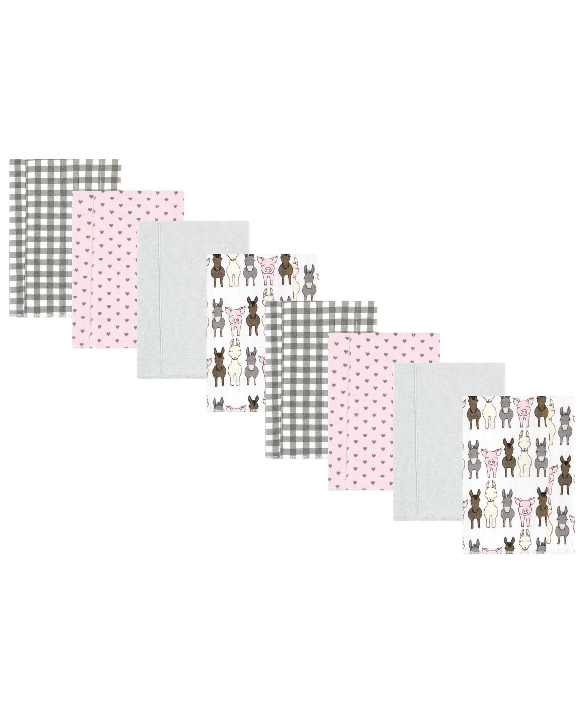 Click here for Hudson Baby Girls Gentle Cotton-Blend Flannel Burp... prices