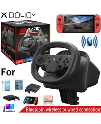 Bluetooth Wireless Gaming Racing Steering Wheel Controller For Switch ...