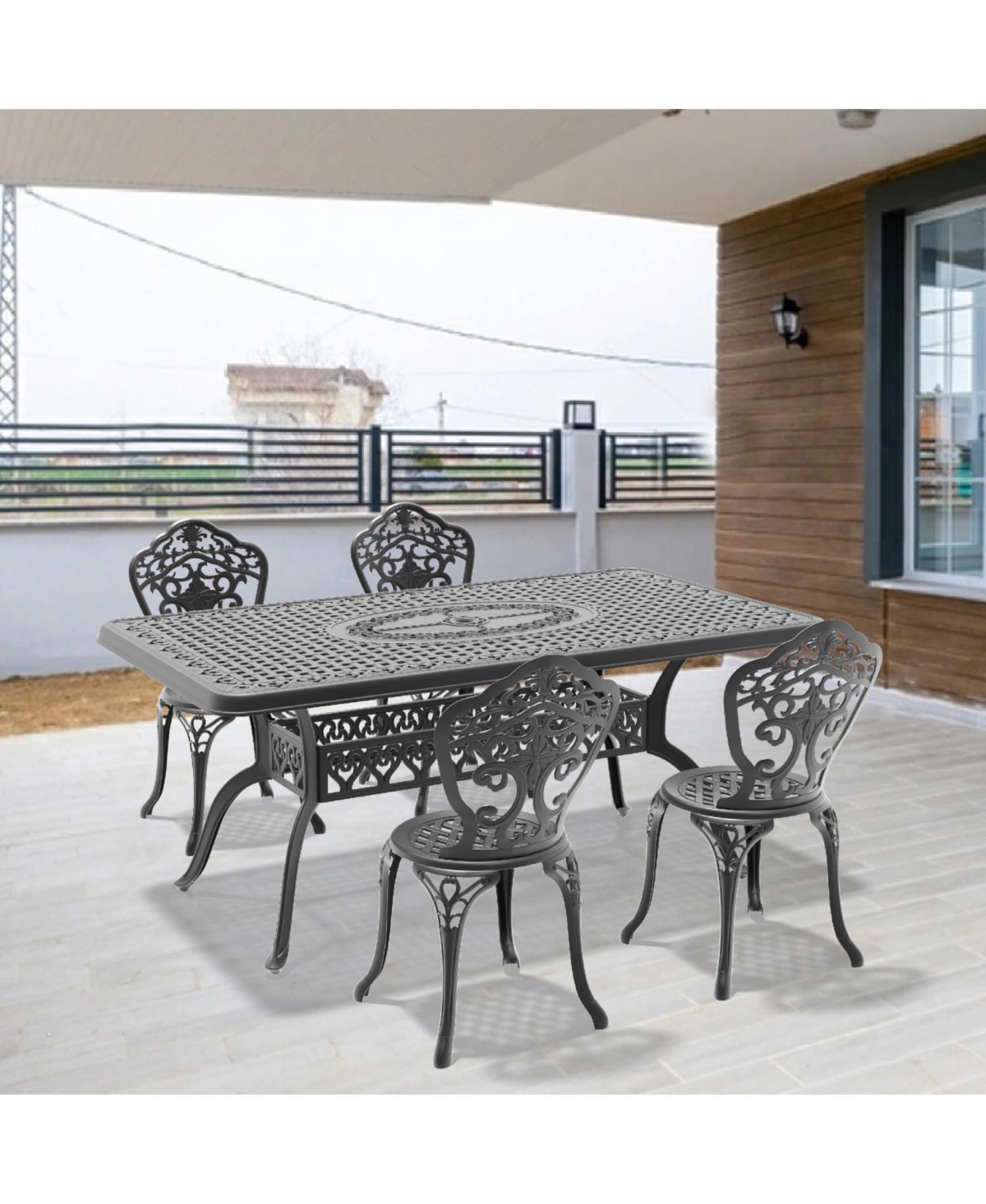 Click here for Streamdale 5-Piece Set Of All-Weather Cast Aluminu... prices