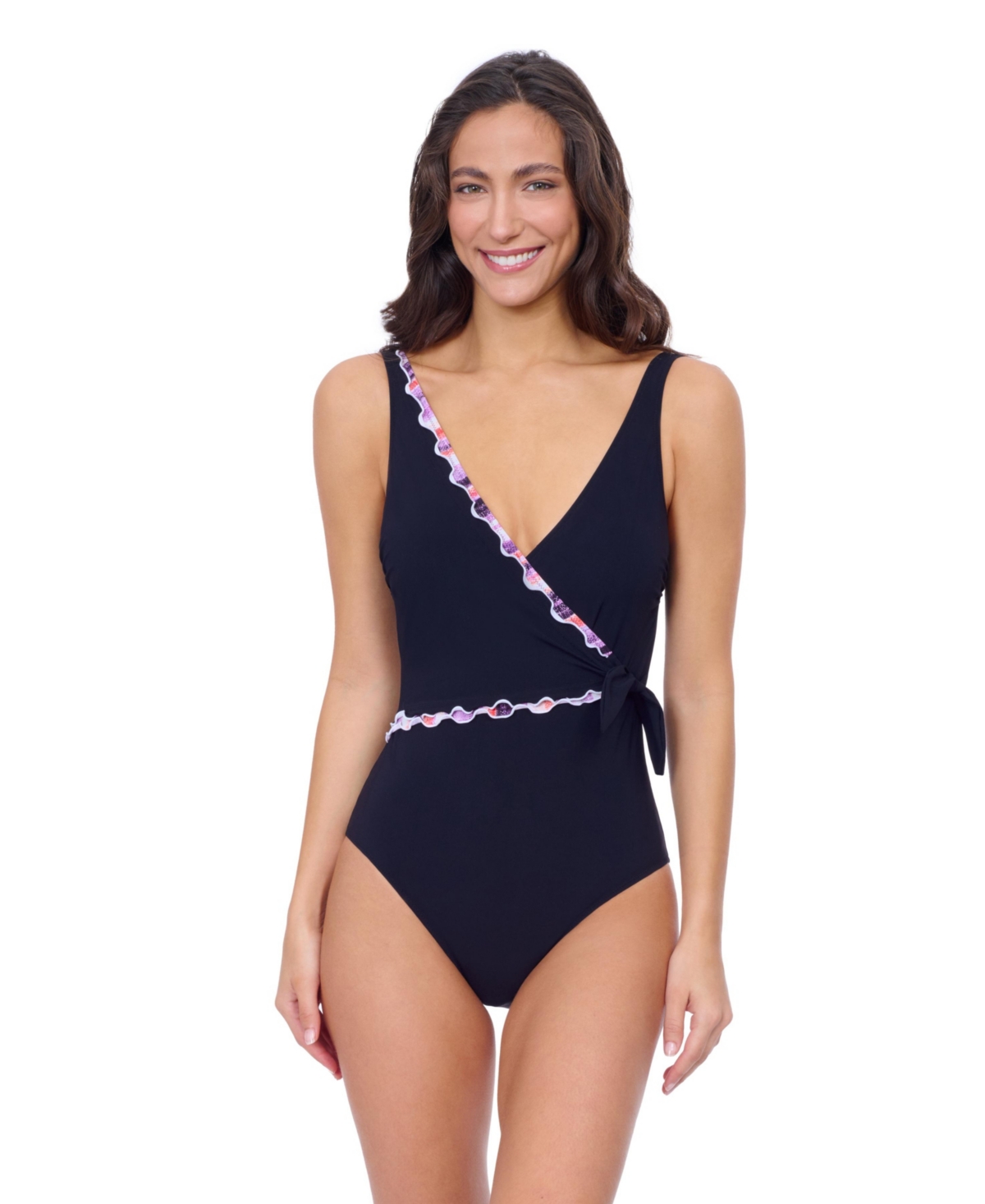 Click here for Profile by Gottex Womens Riga Tricolore V Neck Sur... prices