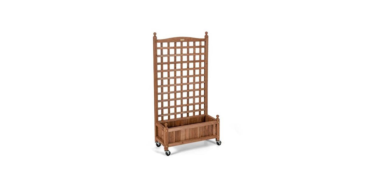 Click here for Outdoor Solid Wood Raised Garden Bed Mobile Plante... prices