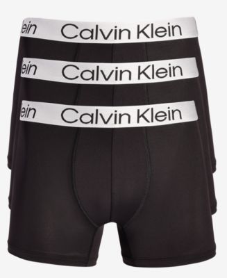Calvin Klein Men's 3-Pk. Chromatic Brushed Micro Trunks - Macy's