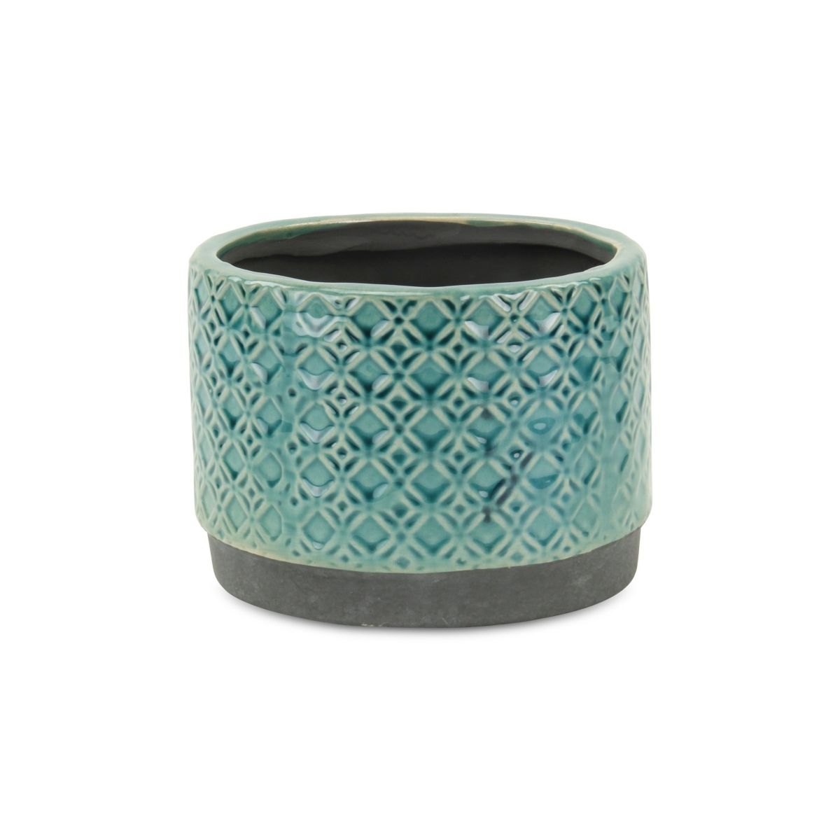 Click here for Ceramic Round Planter with Geometric Pattern  ... prices