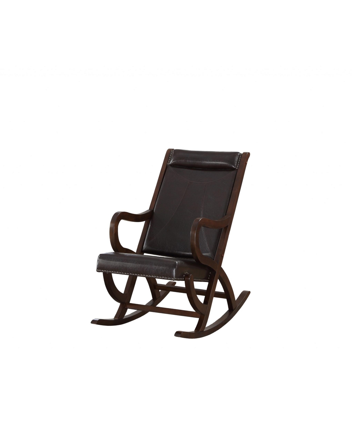 Click here for Rocking Chair with Faux Leather Upholstery –... prices