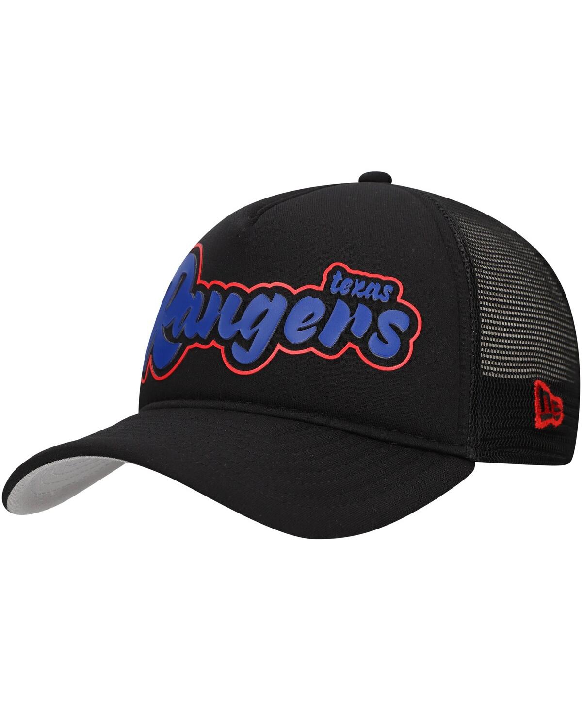 Click here for New Era Mens Black Texas Rangers Retro Bold A-Fram... prices