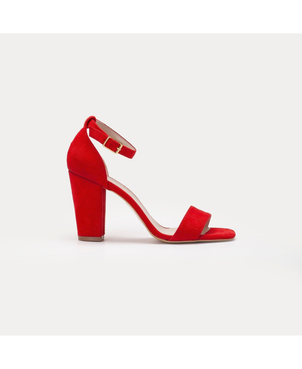 Click here for Jess High Heel Sandals - Red faux suede prices