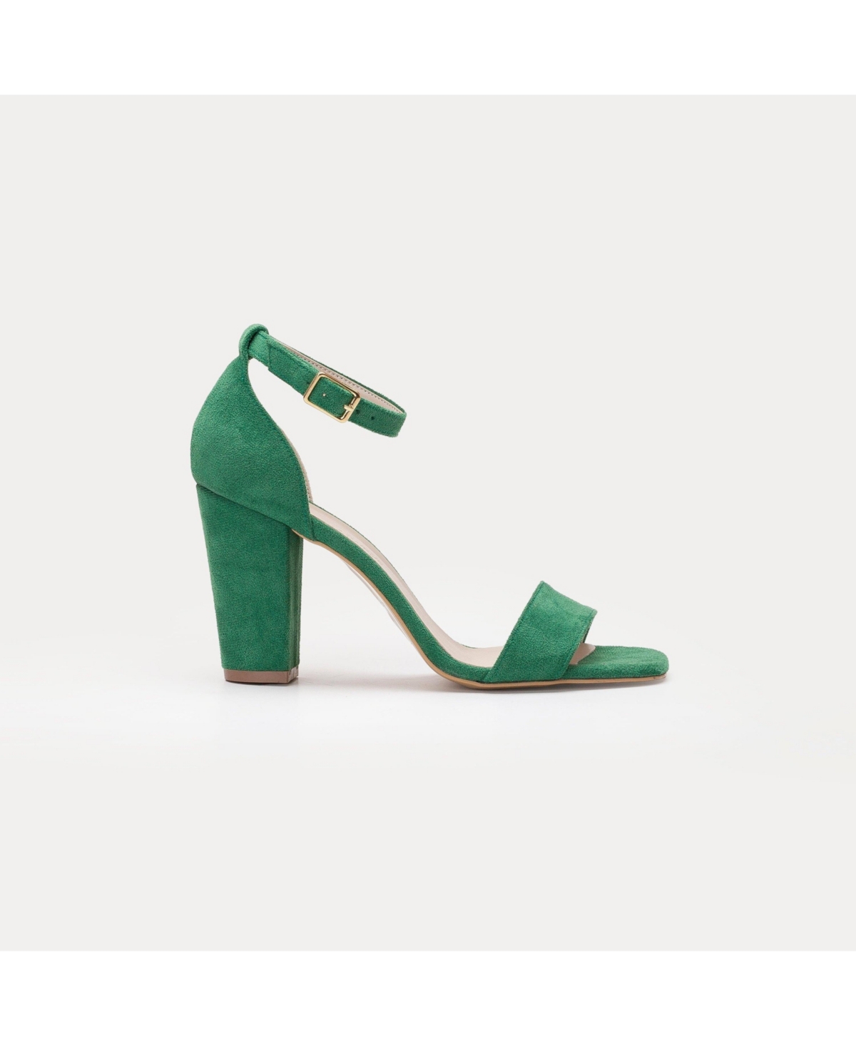 Click here for Jess High Heel Sandals - Green faux suede prices