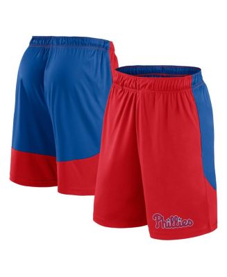 Fanatics Men's Red/Royal Philadelphia Phillies Launch Polyester Shorts ...