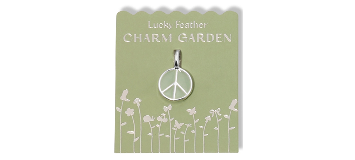 Click here for Lucky Feather Charm Garden - Silver - Peace Charm prices