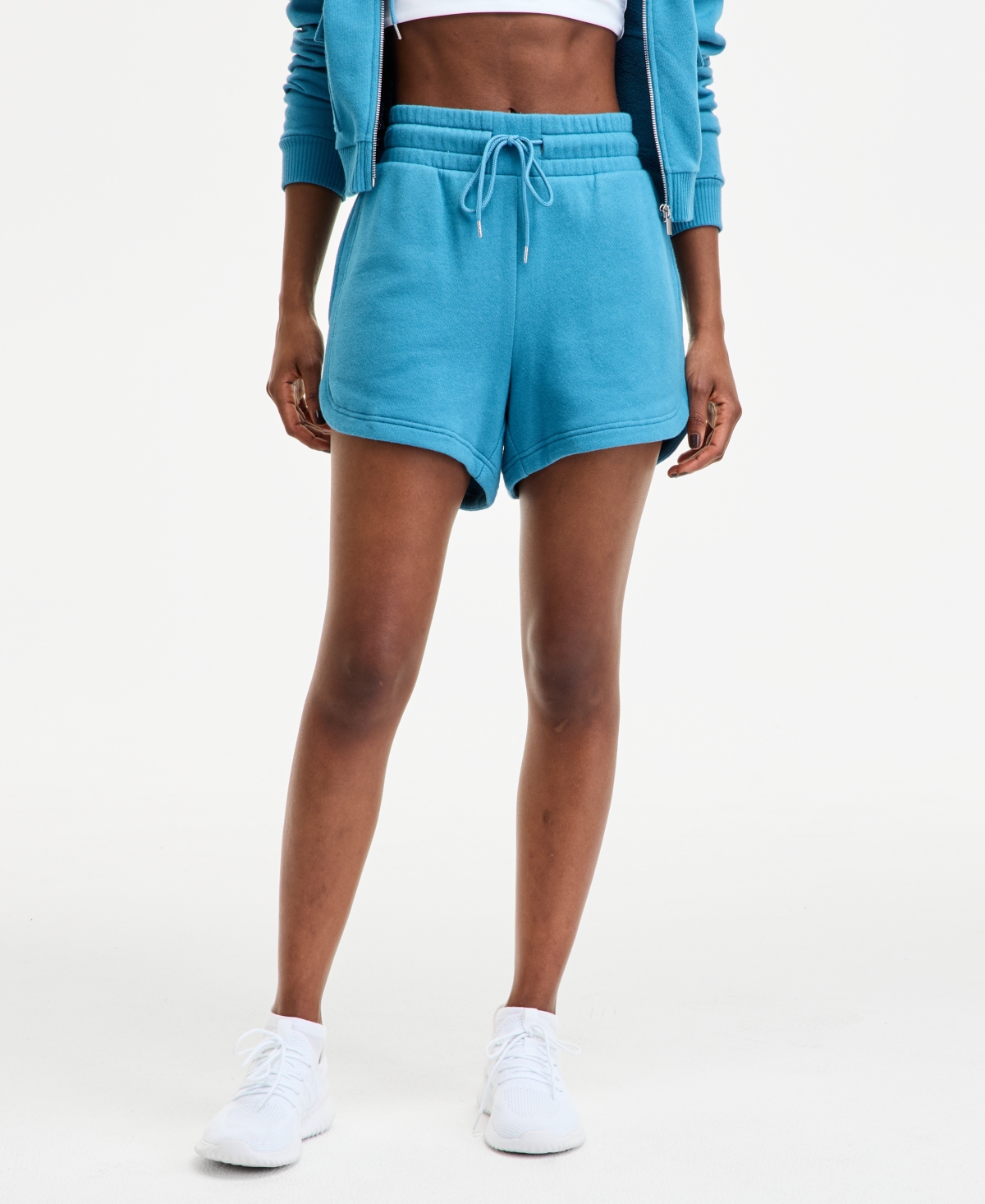 Click here for Id Ideology Womens Drawstring-Waist Dolphin-Hem Sh... prices