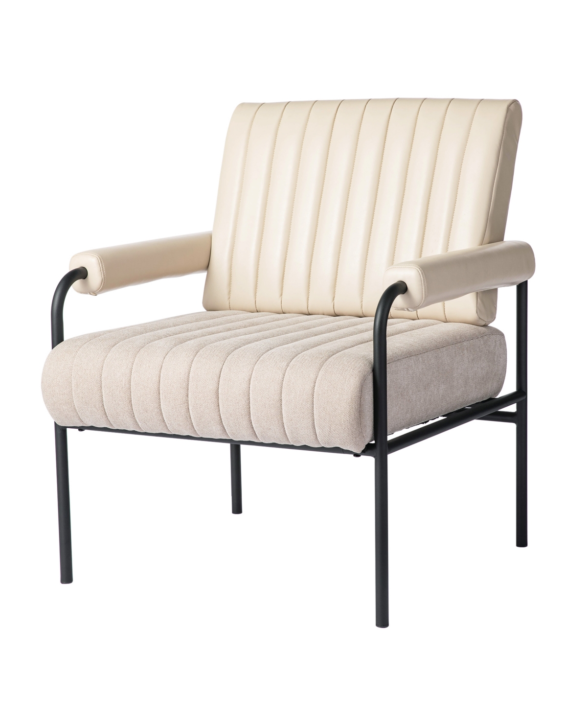 Click here for Glitzhome 34 Leatherette Mid-Century Modern and Fa... prices