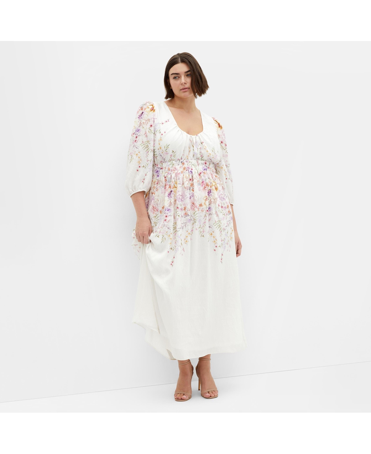 Click here for City Chic Plus Size Keyla Print Maxi Dress - Flirt... prices