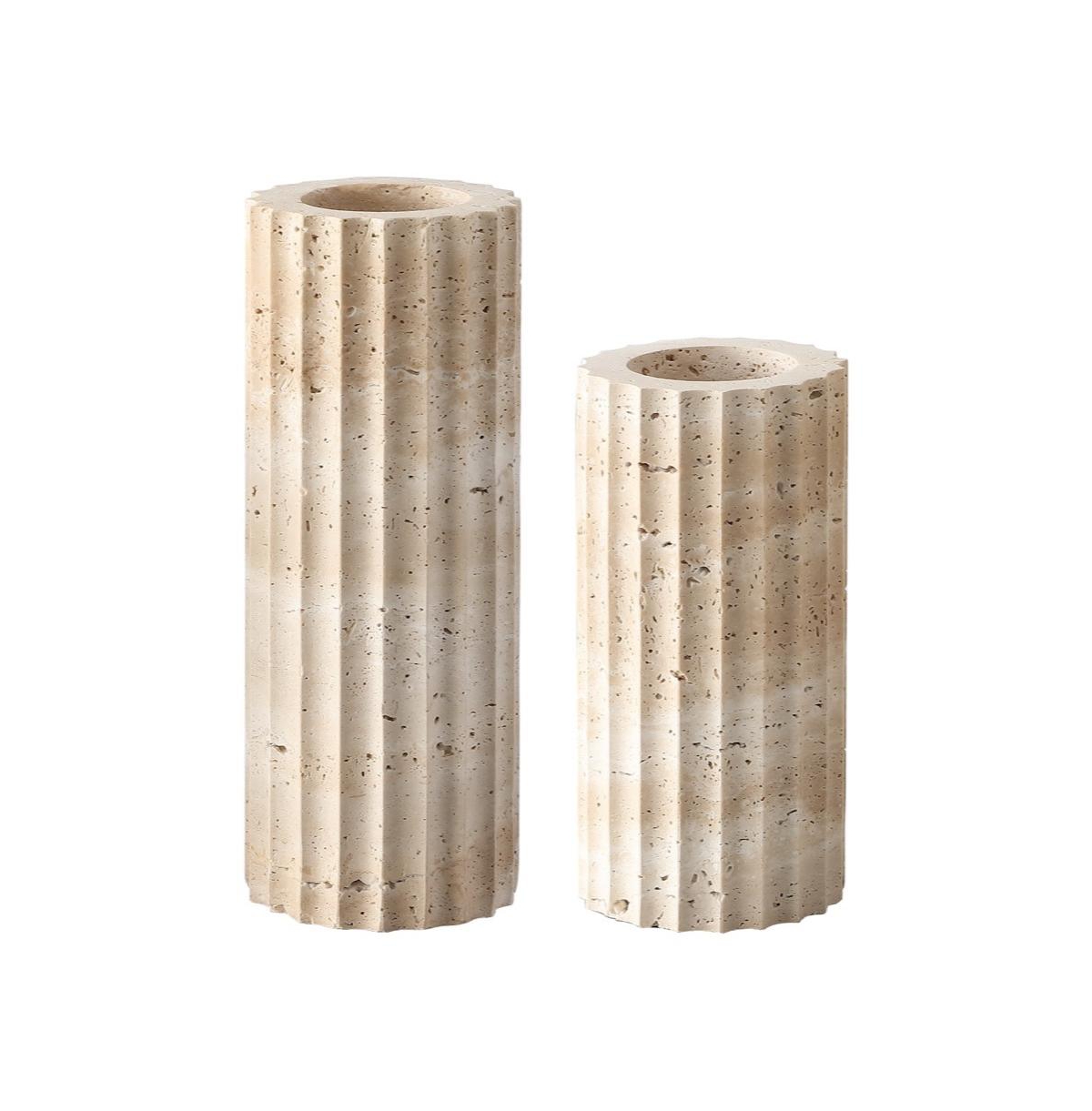Click here for Teroi Travertine Vase Set 2 - Sand prices