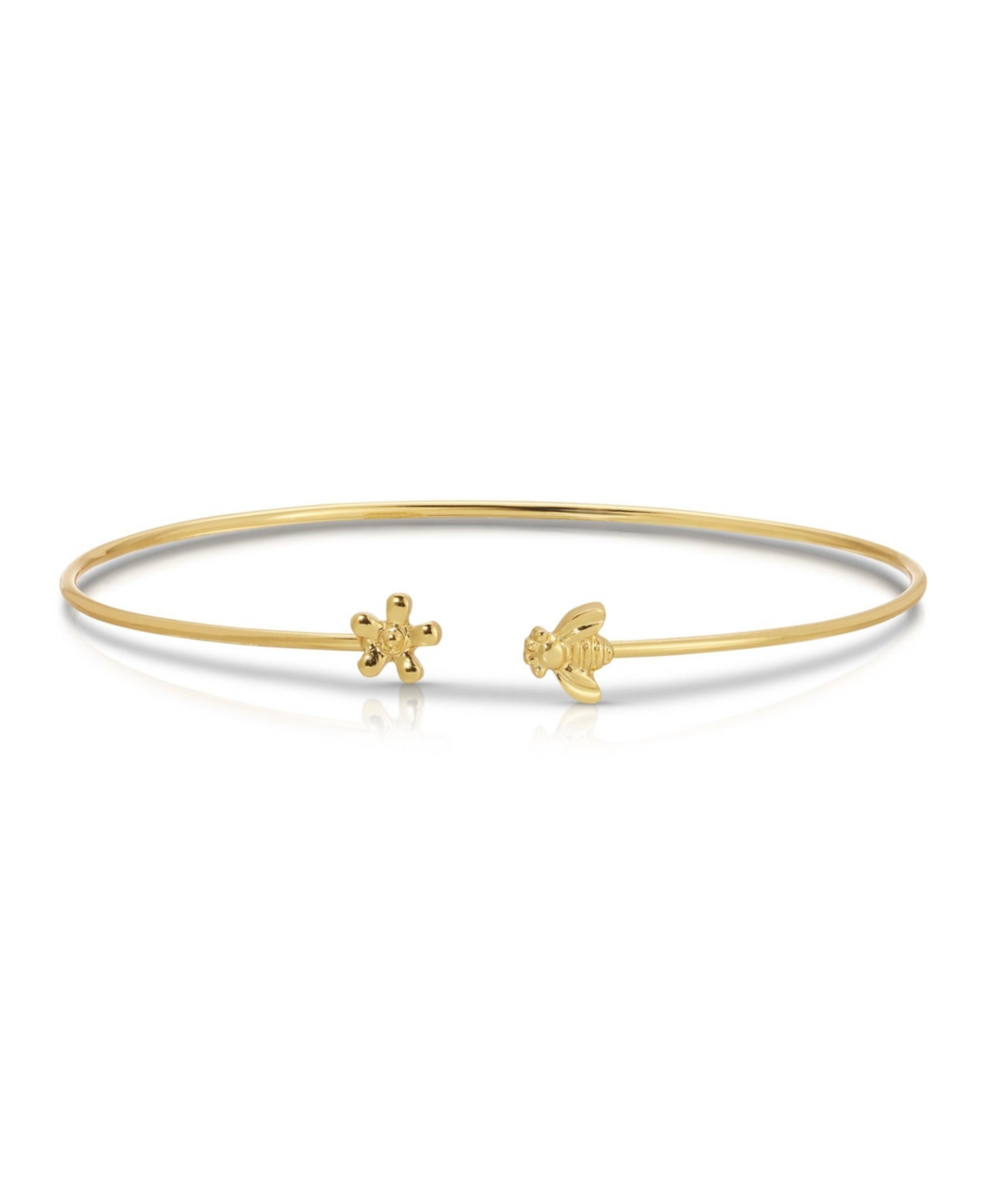 Click here for Lucky Feather Connection Cuff - Bee and Flower - S... prices
