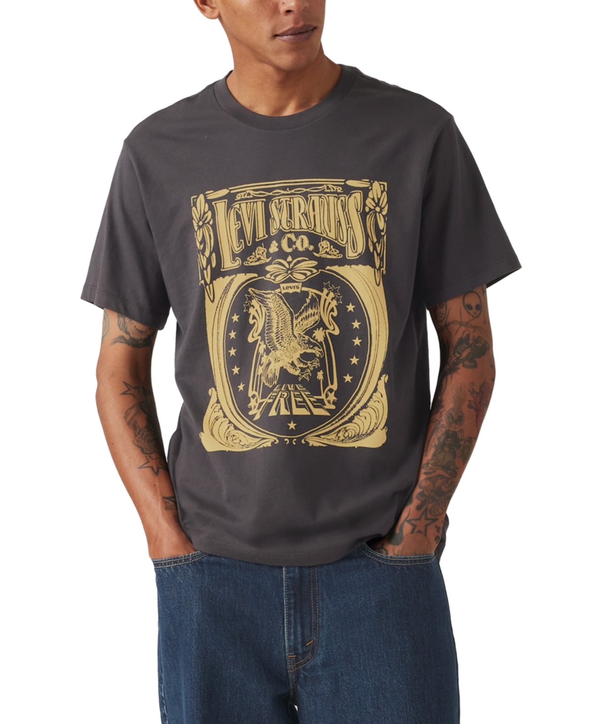 Click here for Levis Mens Classic Short Sleeve Graphic Crewneck T... prices