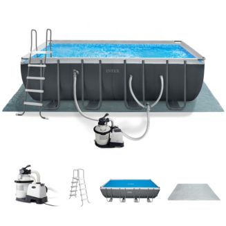 INTEX Ultra 18'x 9'x52" Ultra XTR Rectangular Frame Swimming Pool ...