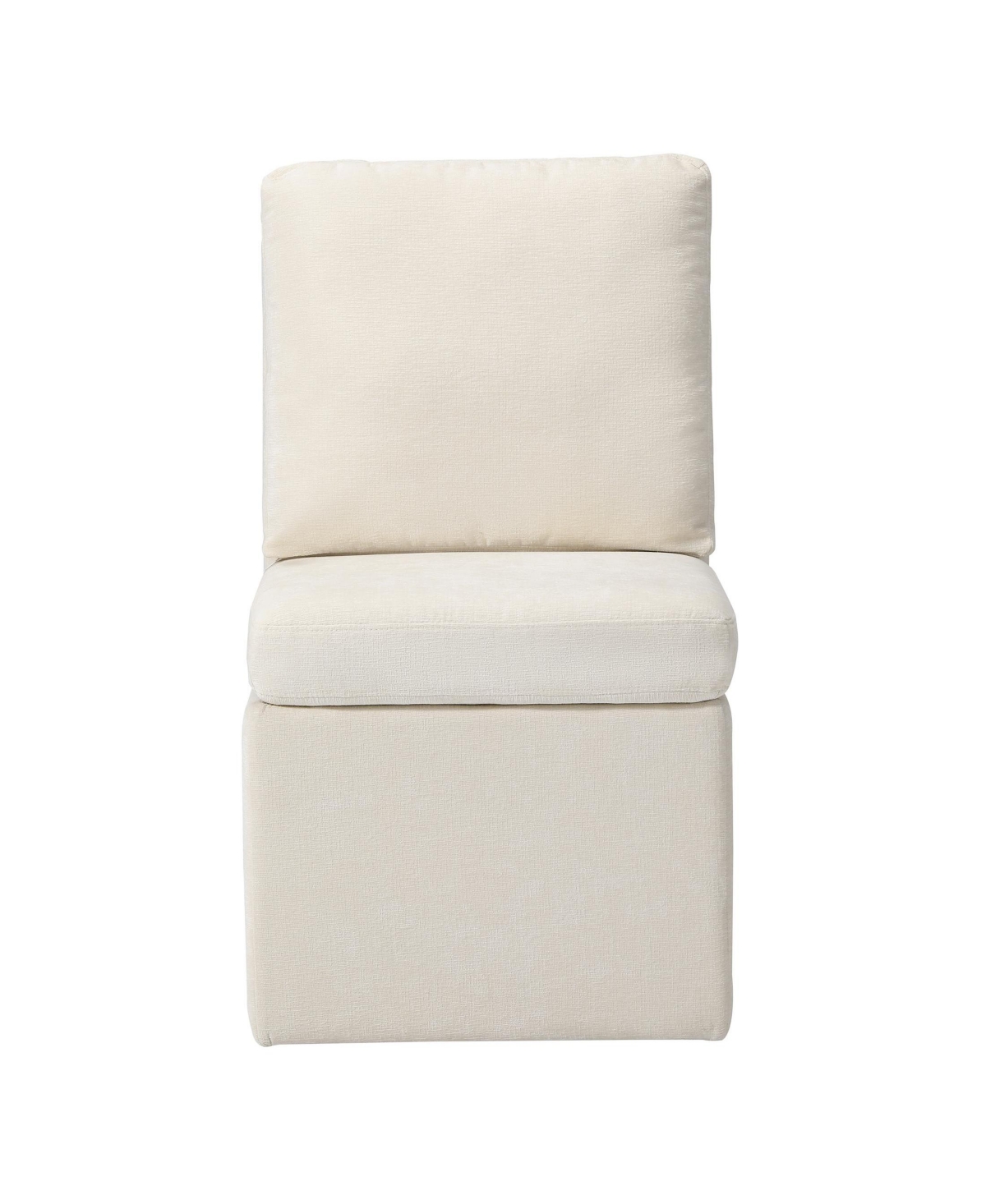 Click here for Modern Upholstered Chenille Armless Dining Chairs... prices