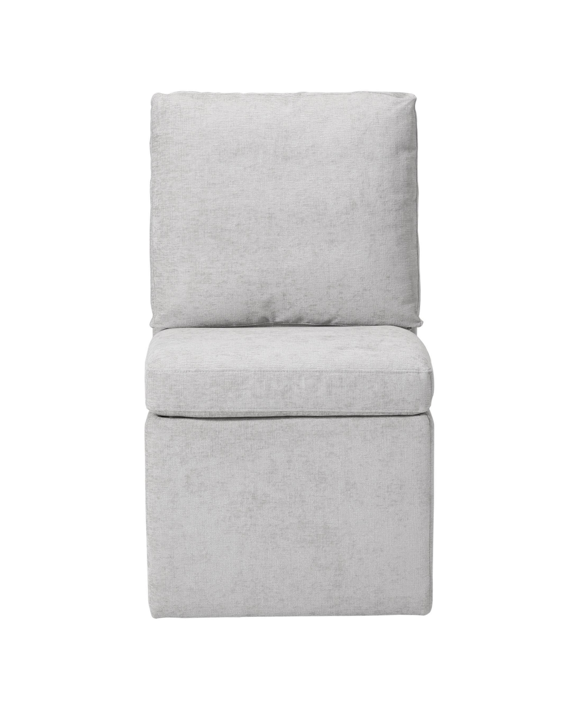 Click here for Modern Upholstered Chenille Armless Dining Chairs... prices