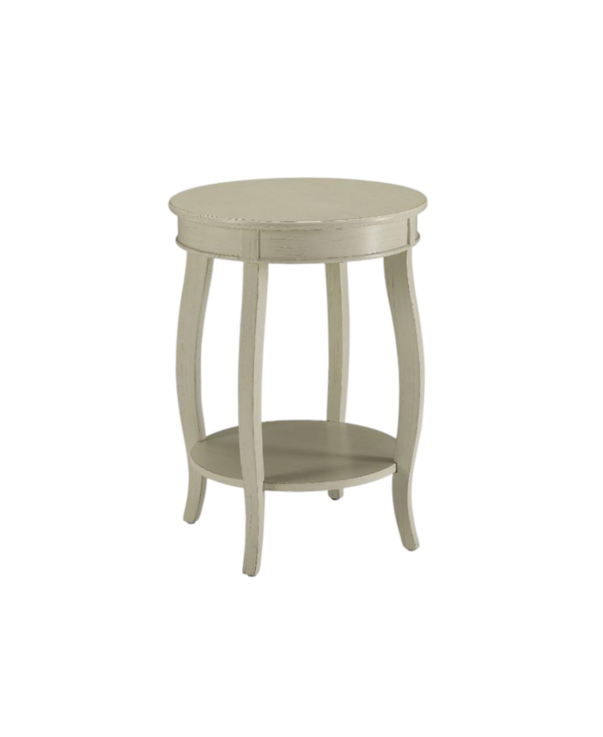 Click here for Round Solid Wood End Table with Shelf – Cla... prices