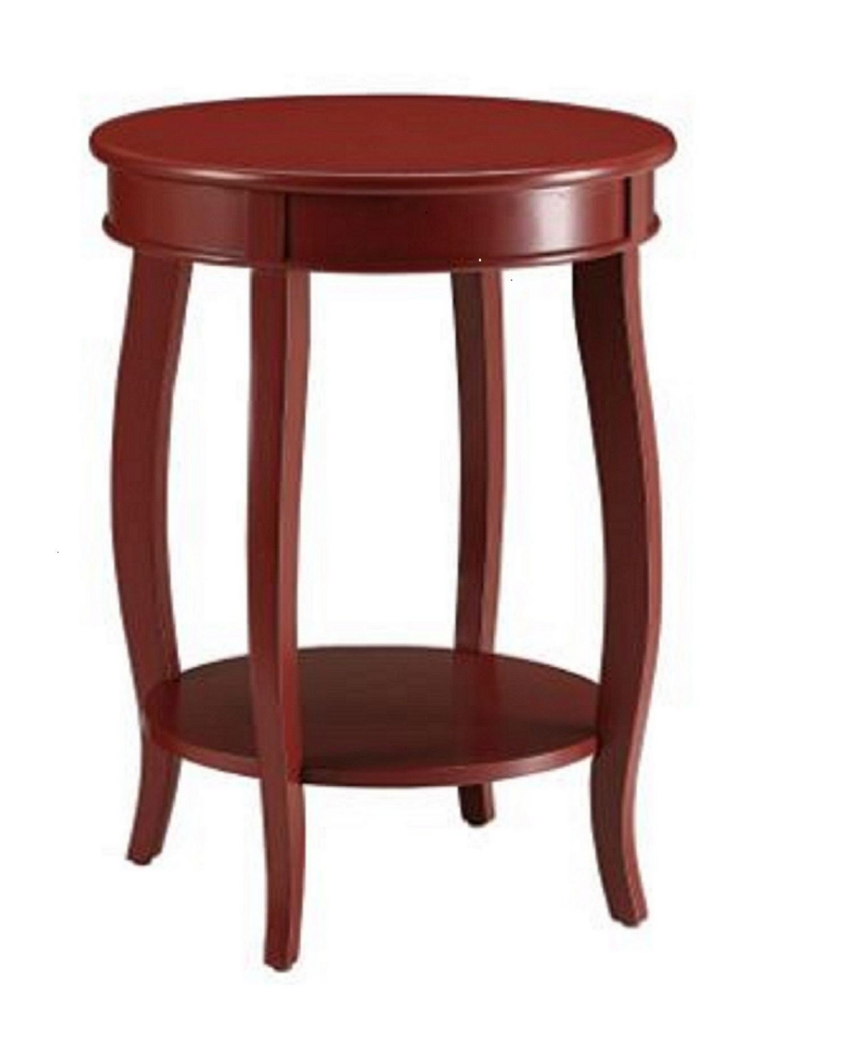 Click here for Round Solid Wood End Table with Shelf – Cla... prices