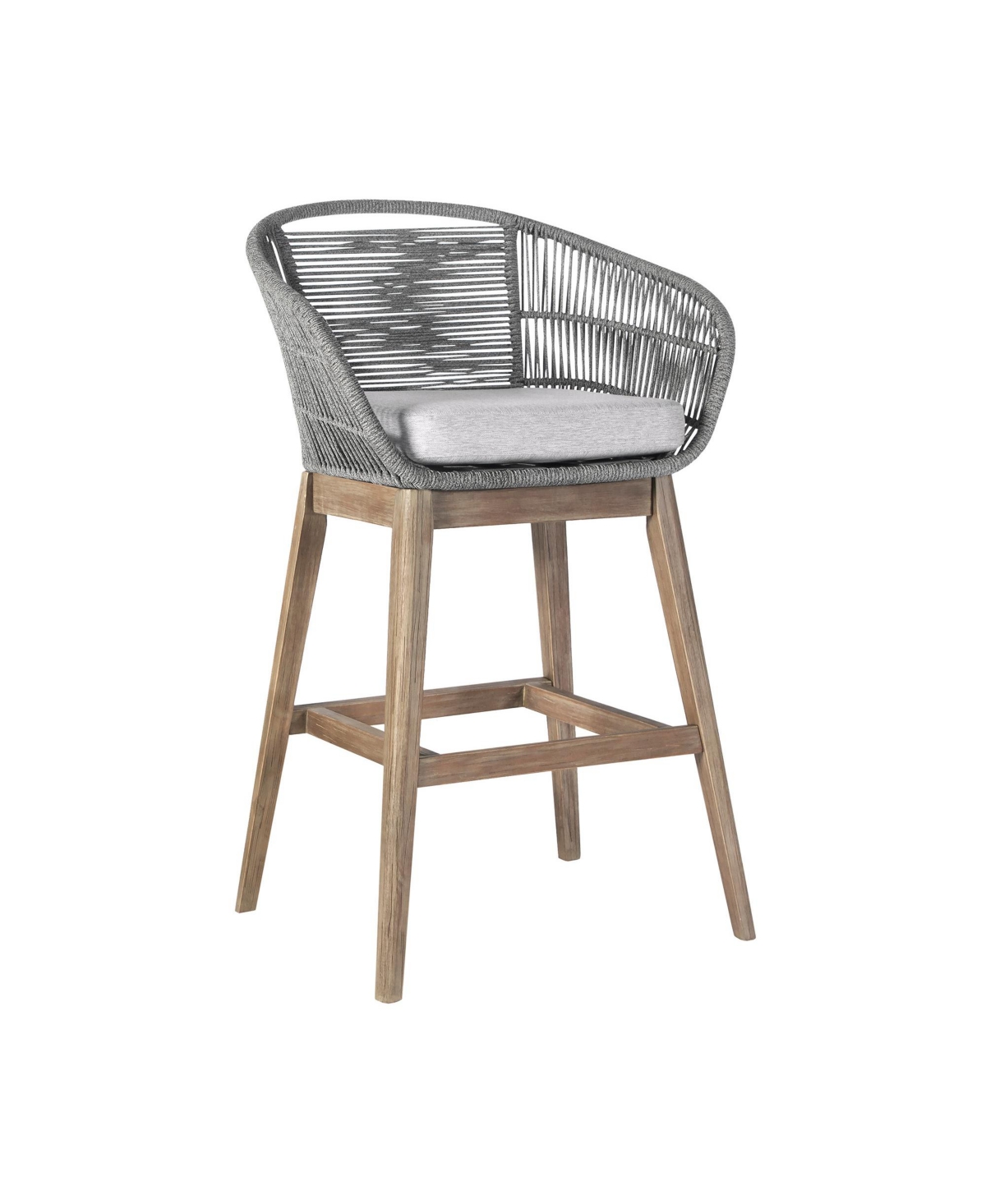 Click here for Low Back Solid Wood Outdoor Bar Height Chair with... prices