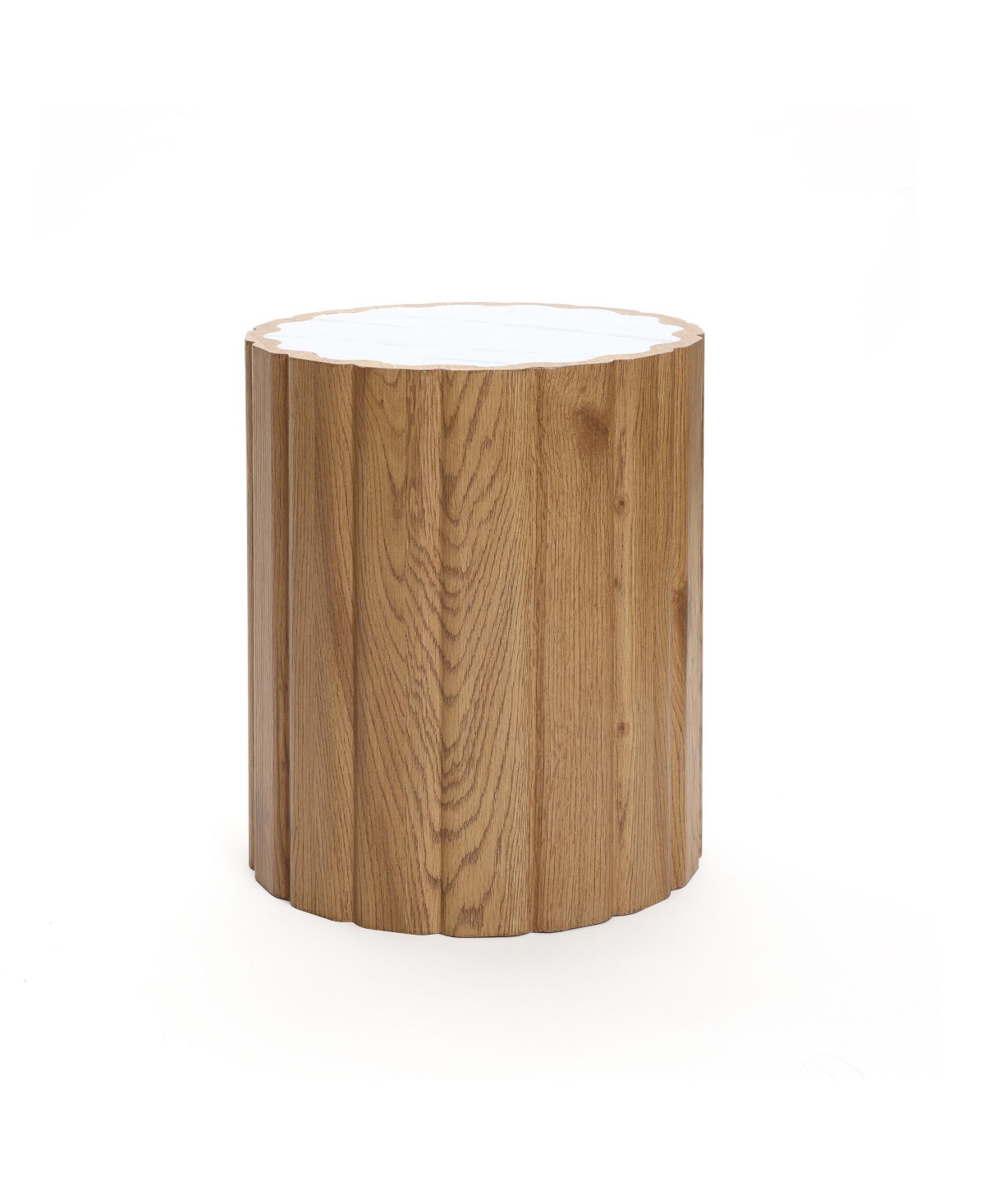 Click here for LuxenHome Wood Grain Manufactured Wood 18.9-Inch T... prices