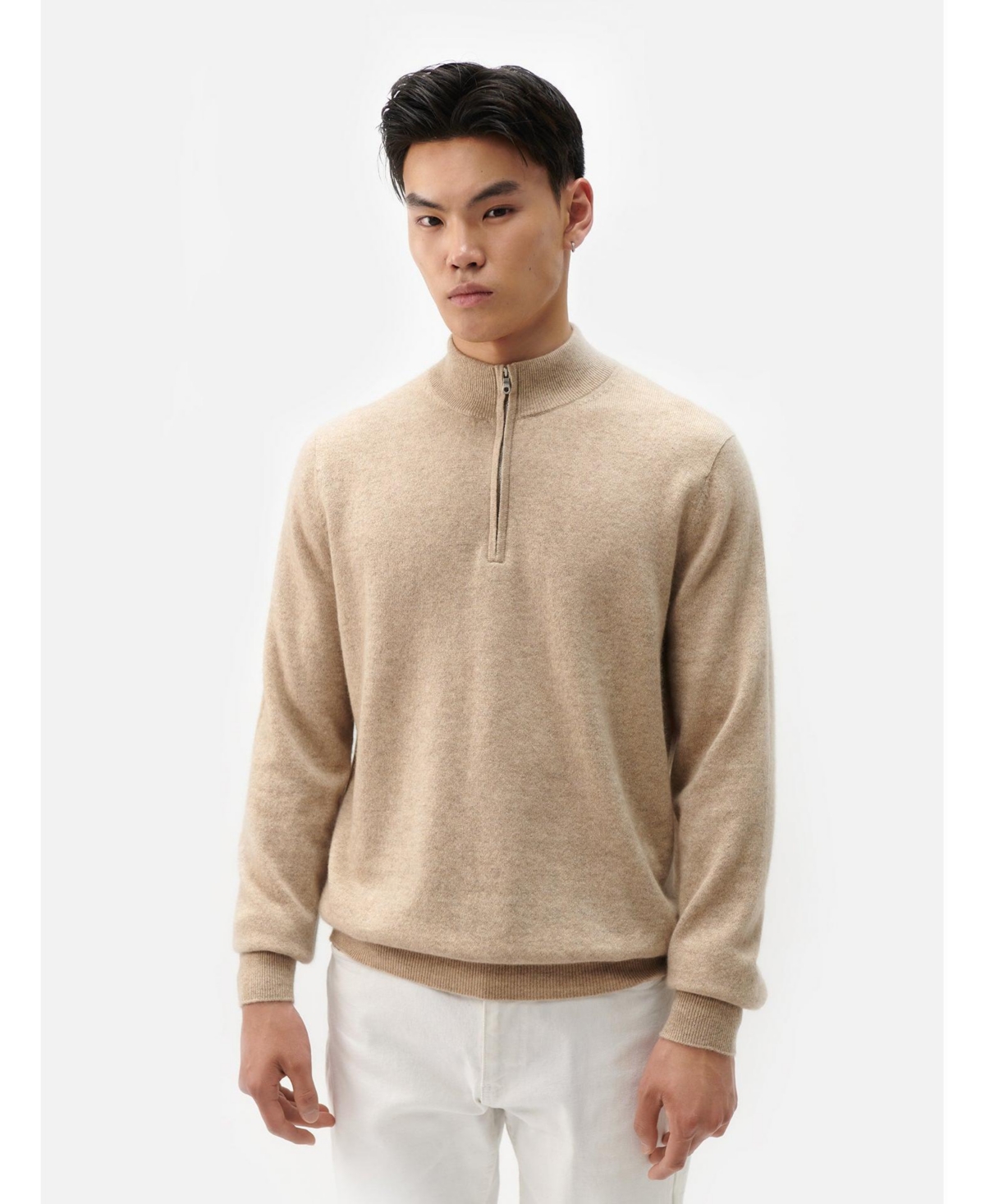 Click here for Gobi Cashmere Mens Cashmere Half-Zip Sweater - Neu... prices