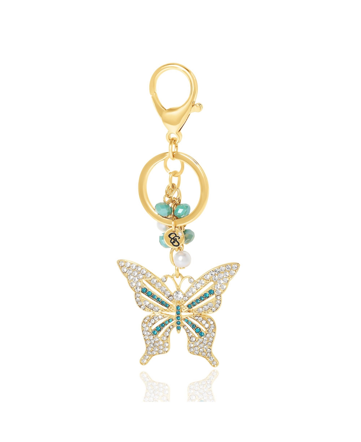 Click here for Jessica Simpson Pave Crystal Butterfly Keychain Ba... prices