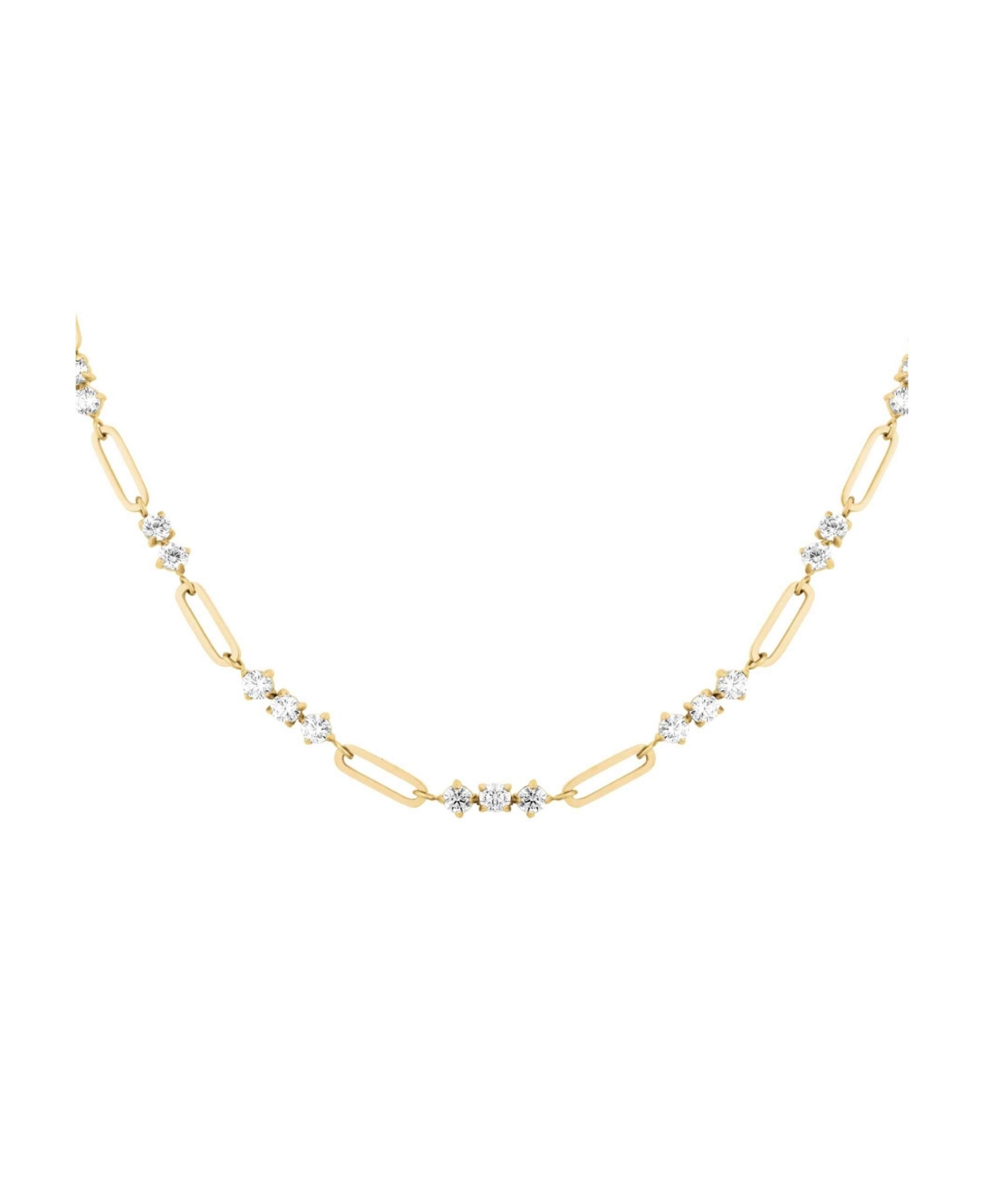 Click here for Rosefield Graduated Crystal Necklace In 14K Yellow... prices