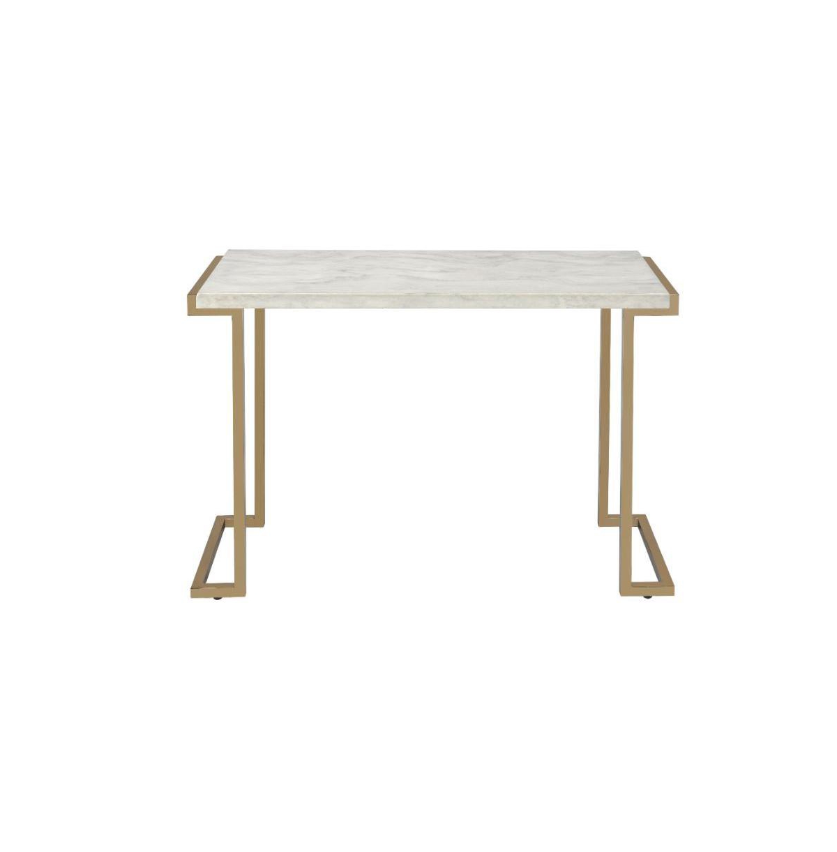 Click here for Faux Marble Coffee Table with Iron Sled Base  ... prices
