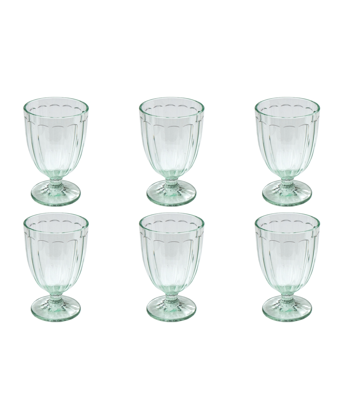 Click here for Abode Homewares Simple Scallop Jumbo Glasses  Set... prices