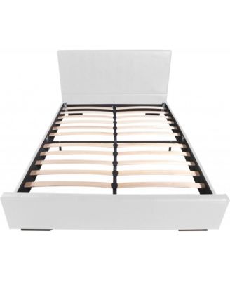 Click here for Solid Wood Upholstered Faux Leather Bed Frame With... prices