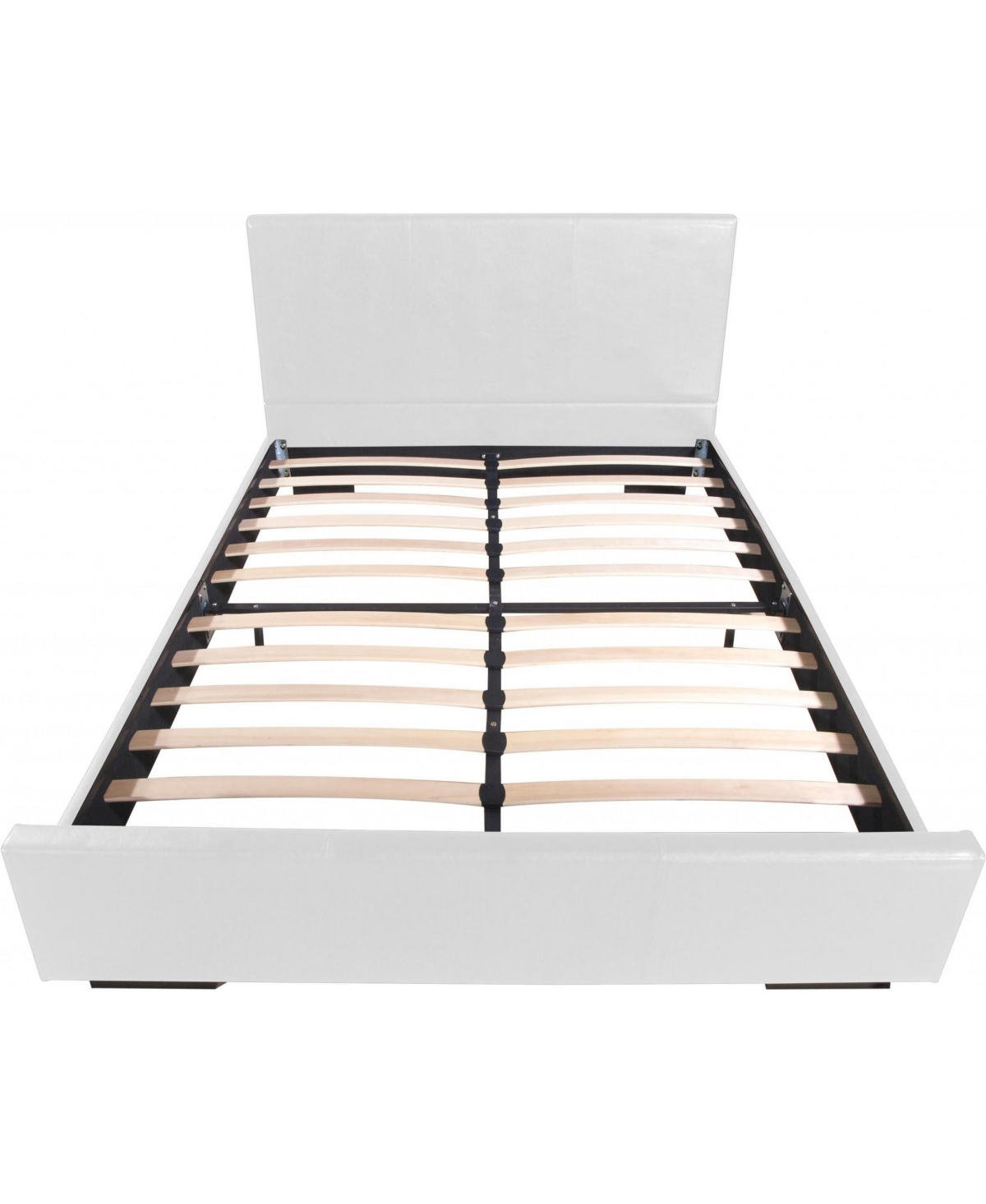 Click here for Solid Wood Upholstered Faux Leather Bed Frame with... prices